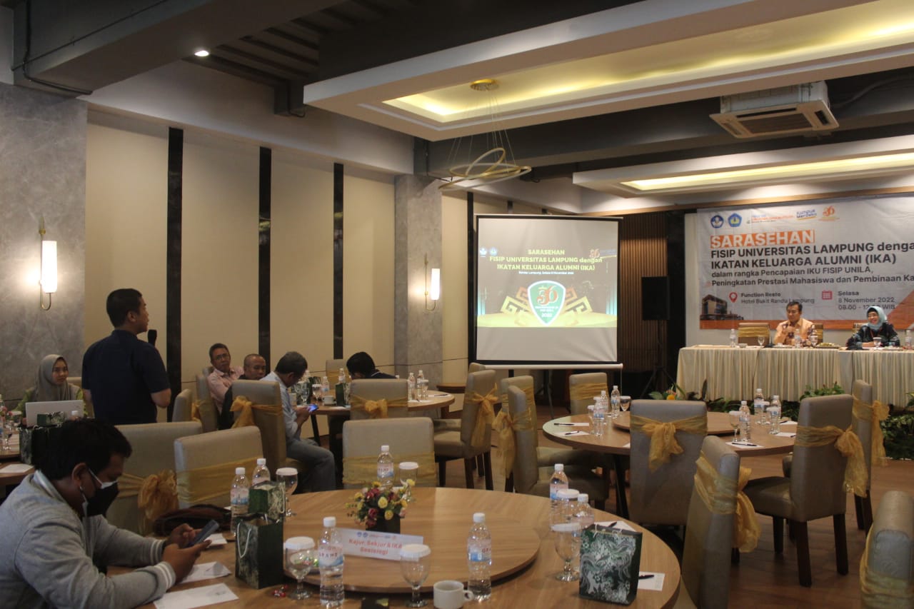 FISIP dan IKA FISIP Gelar Sarasehan Pencapaian IKU - Universitas Lampung