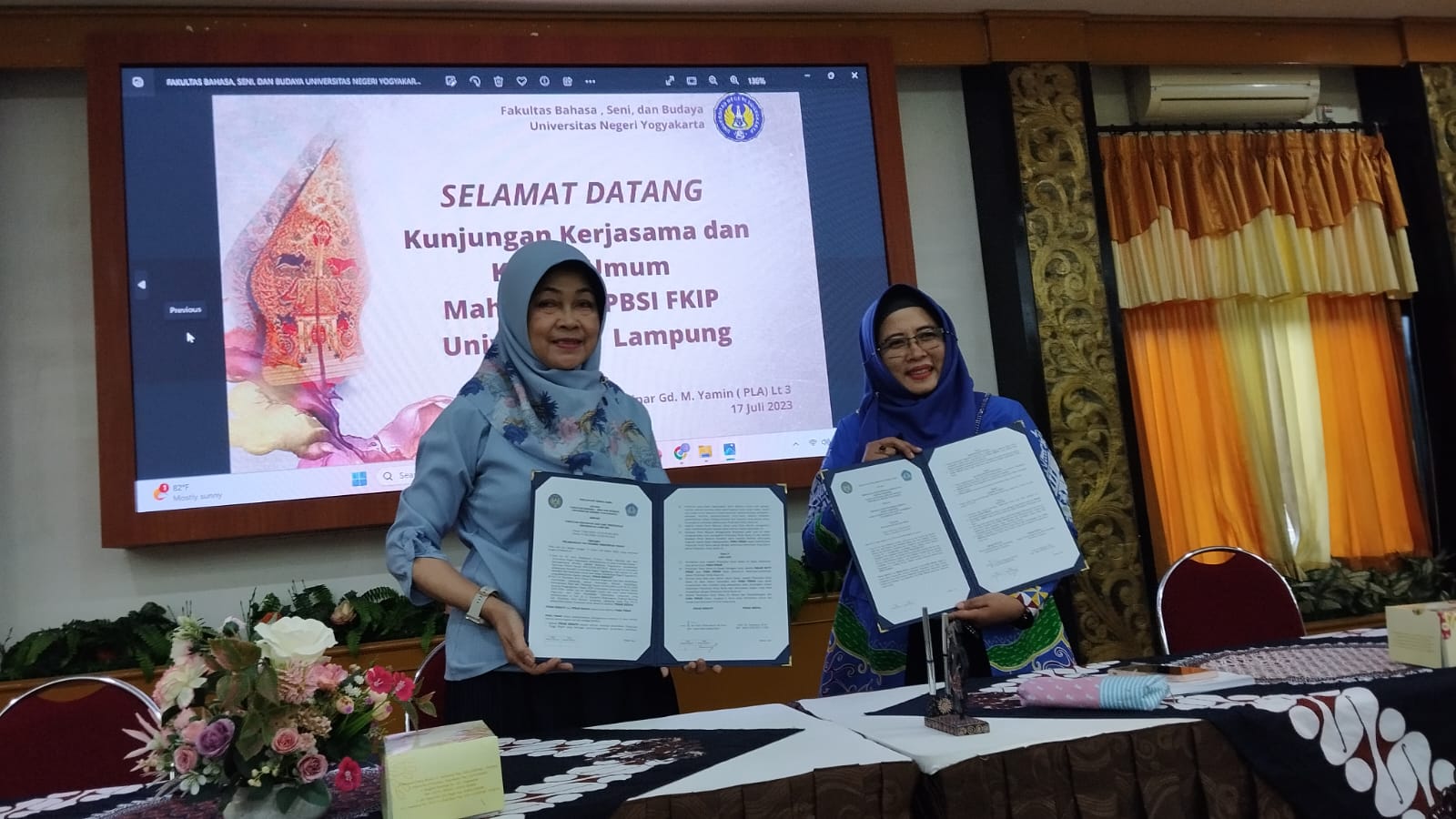 PBSI FKIP Unila Kunjungi UNY dan UNS Kolaborasi Pencarian Best Practice - Universitas Lampung