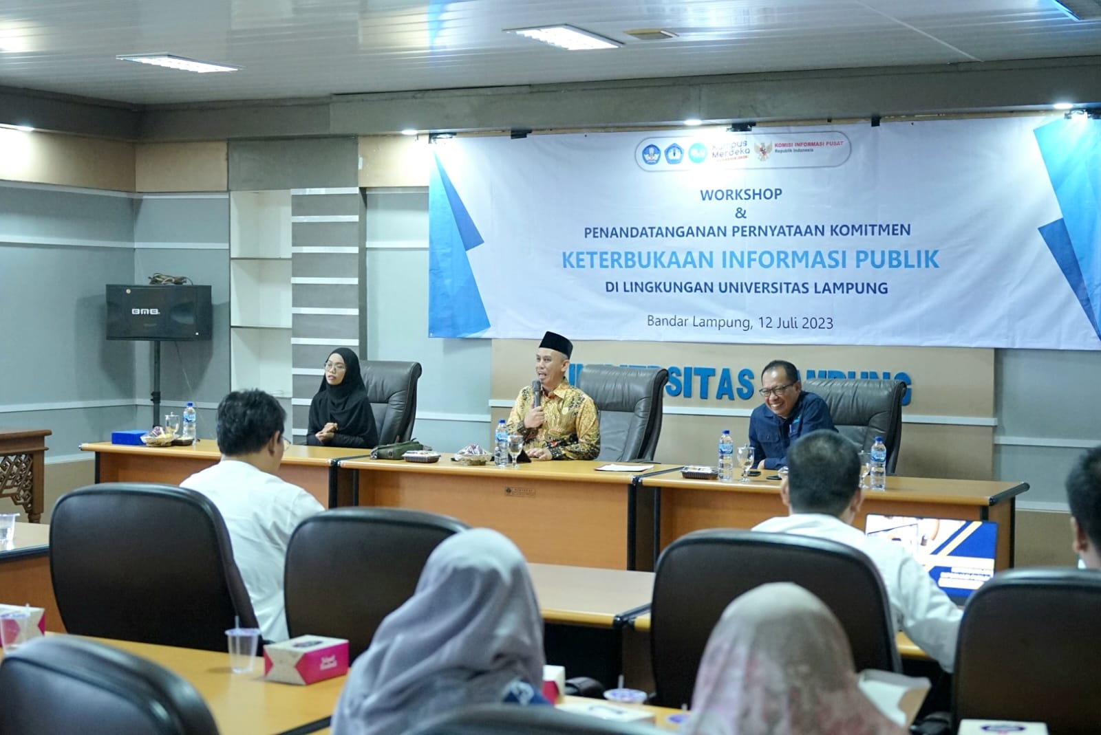 Unila Gelar Workshop dan Teken Komitmen Keterbukaan Informasi Publik - Universitas Lampung