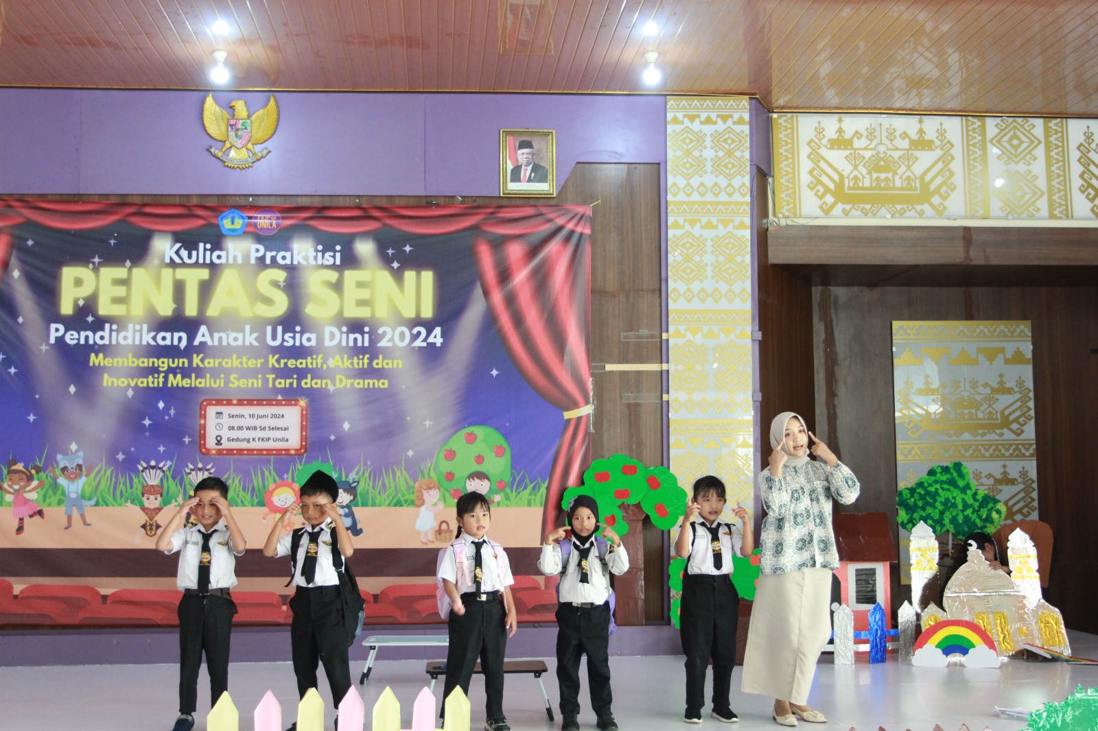 Pentas Seni PAUD 2024: PGPAUD FKIP Apresiasi Kreativitas Anak Usia Dini - Universitas Lampung