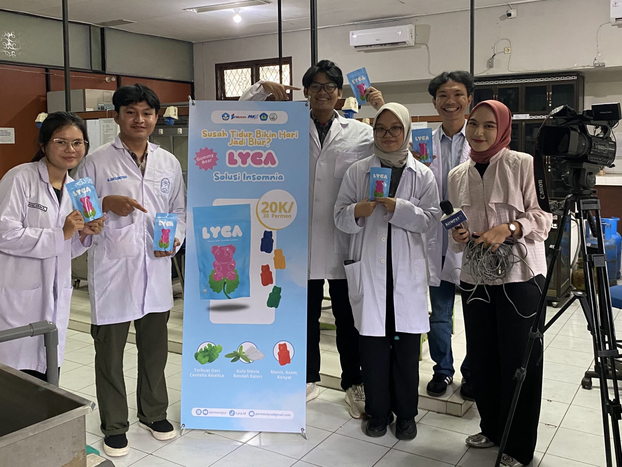 Tim PKM-K Unila Inovasi Permen Jelly Pereda Insomnia - Universitas Lampung