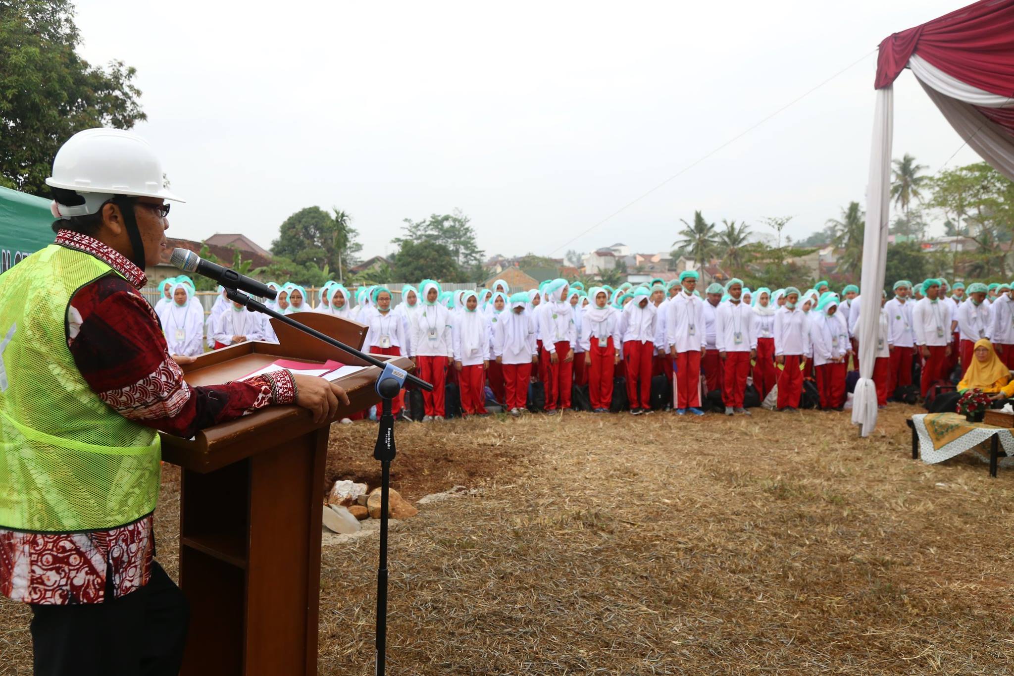 Peletakan Batu Pertama Pembangunan Gedung A FK Unila | Universitas Lampung