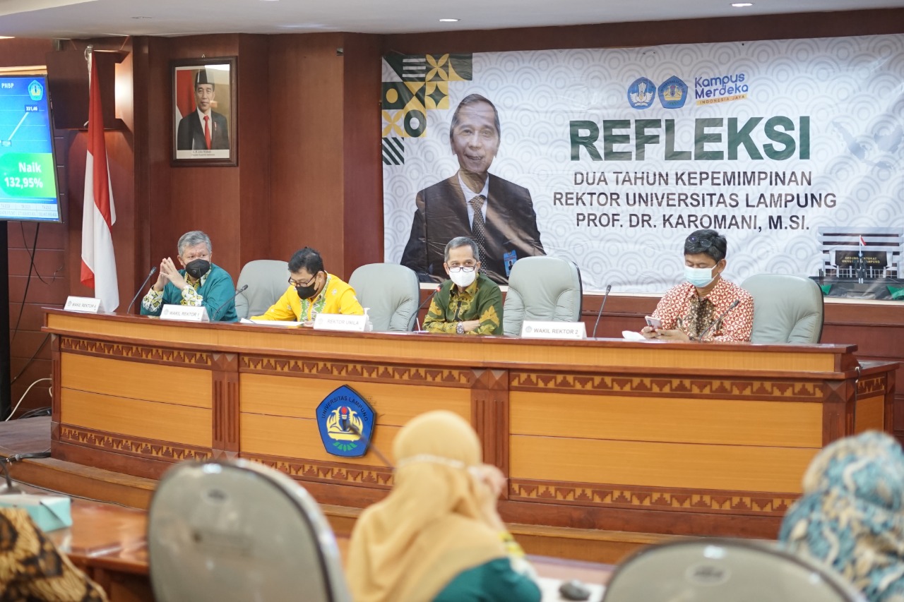 Refleksi Dua Tahun Kepemimpinan Rektor Unila Prof. Karomani Raih Berbagai Capaian - Universitas ...