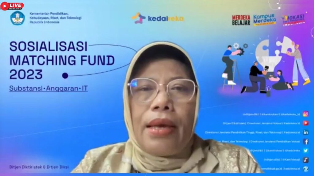 Sosialisasi Program Matching Fund Tahun 2023 - Universitas Lampung