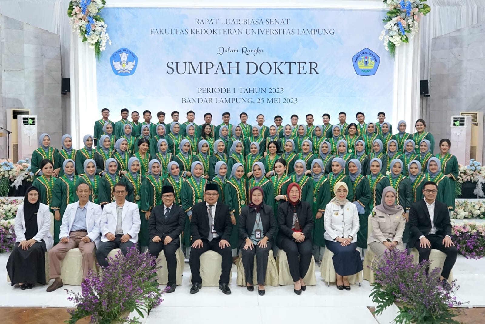 Unila Kukuhkan 81 Dokter Baru - Universitas Lampung