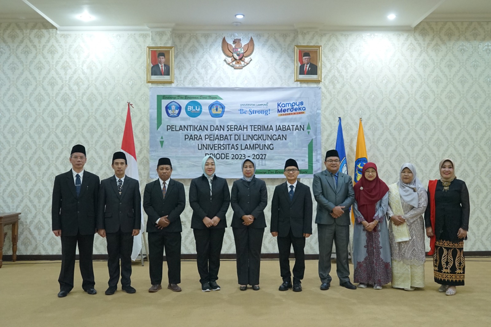 Rektor Lantik Empat Pejabat Baru - Universitas Lampung