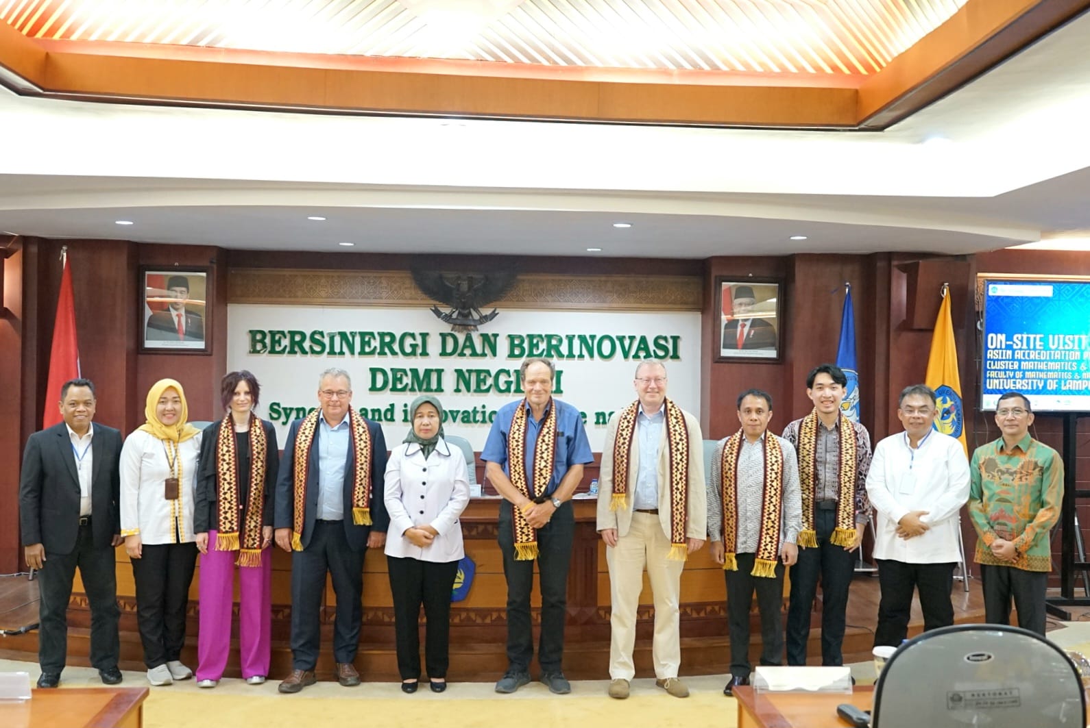 Rektor Apresiasi Visitasi Akreditasi Internasional ASIIN - Universitas Lampung