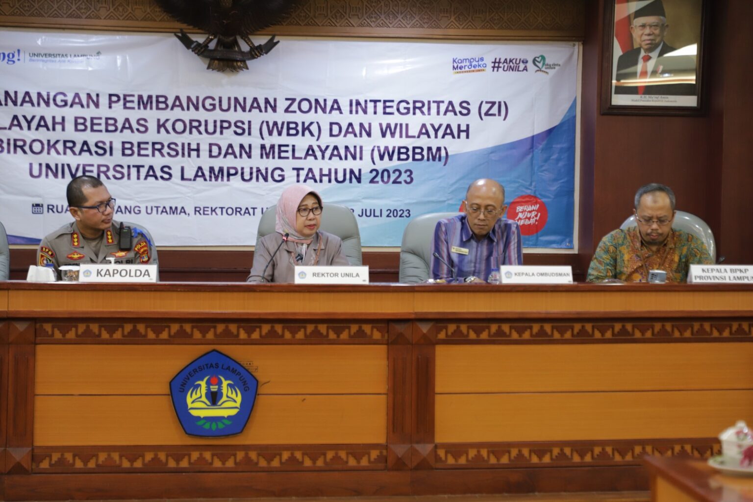 Unila Deklarasi Zona Integritas Menuju WBK dan WBBM - Universitas Lampung