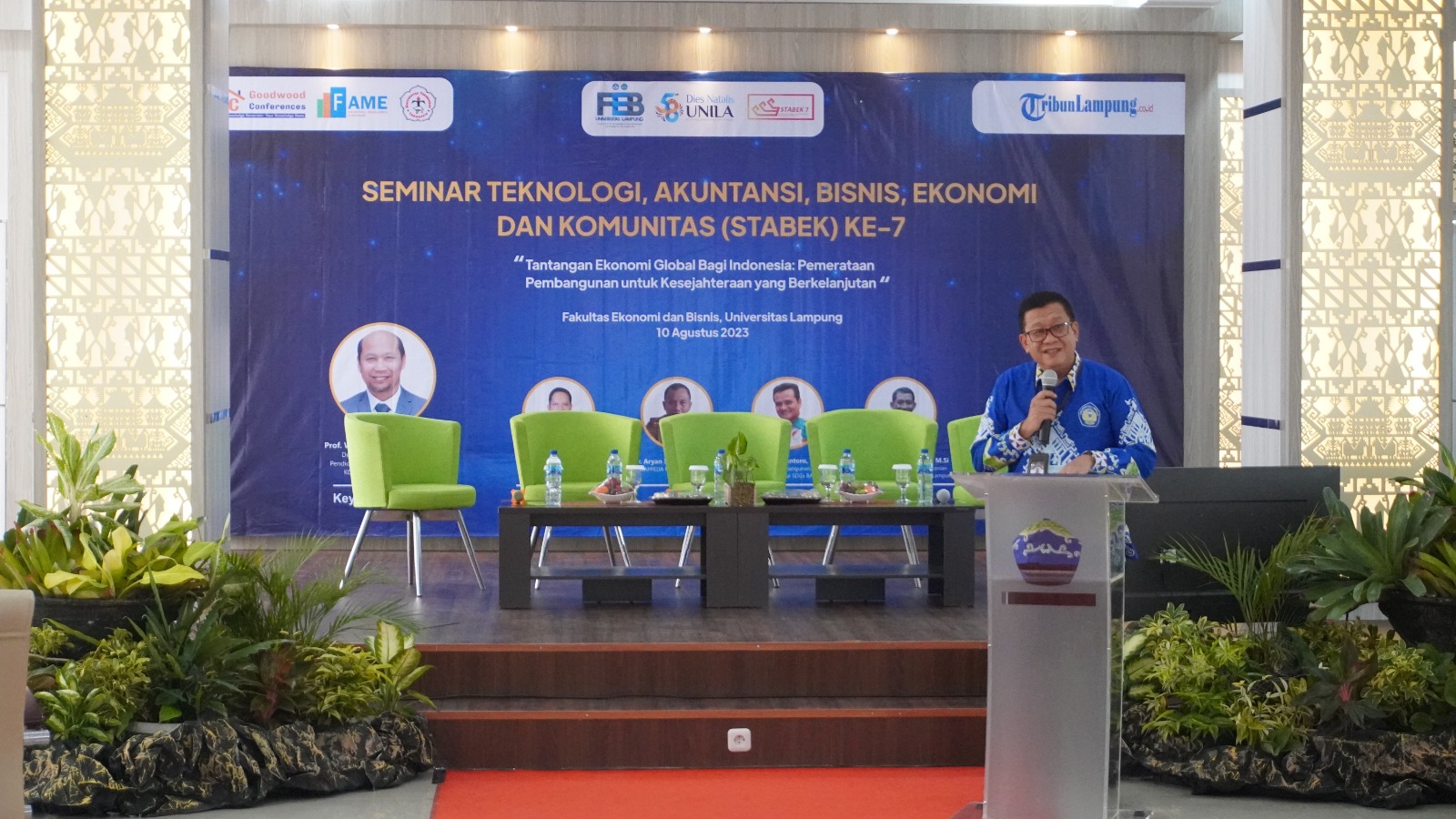 Semnas STABEK ke-7 Unila: Tingkatkan Produktivitas dan Kualitas SDM untuk Tantangan Ekonomi ...