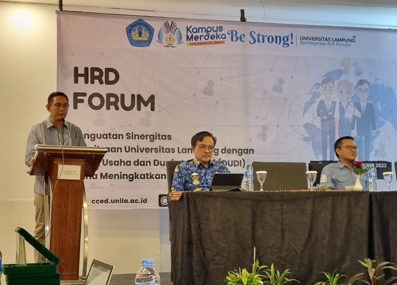 Penuhi Kebutuhan DUDI, CCED Adakan HRD Forum - Universitas Lampung