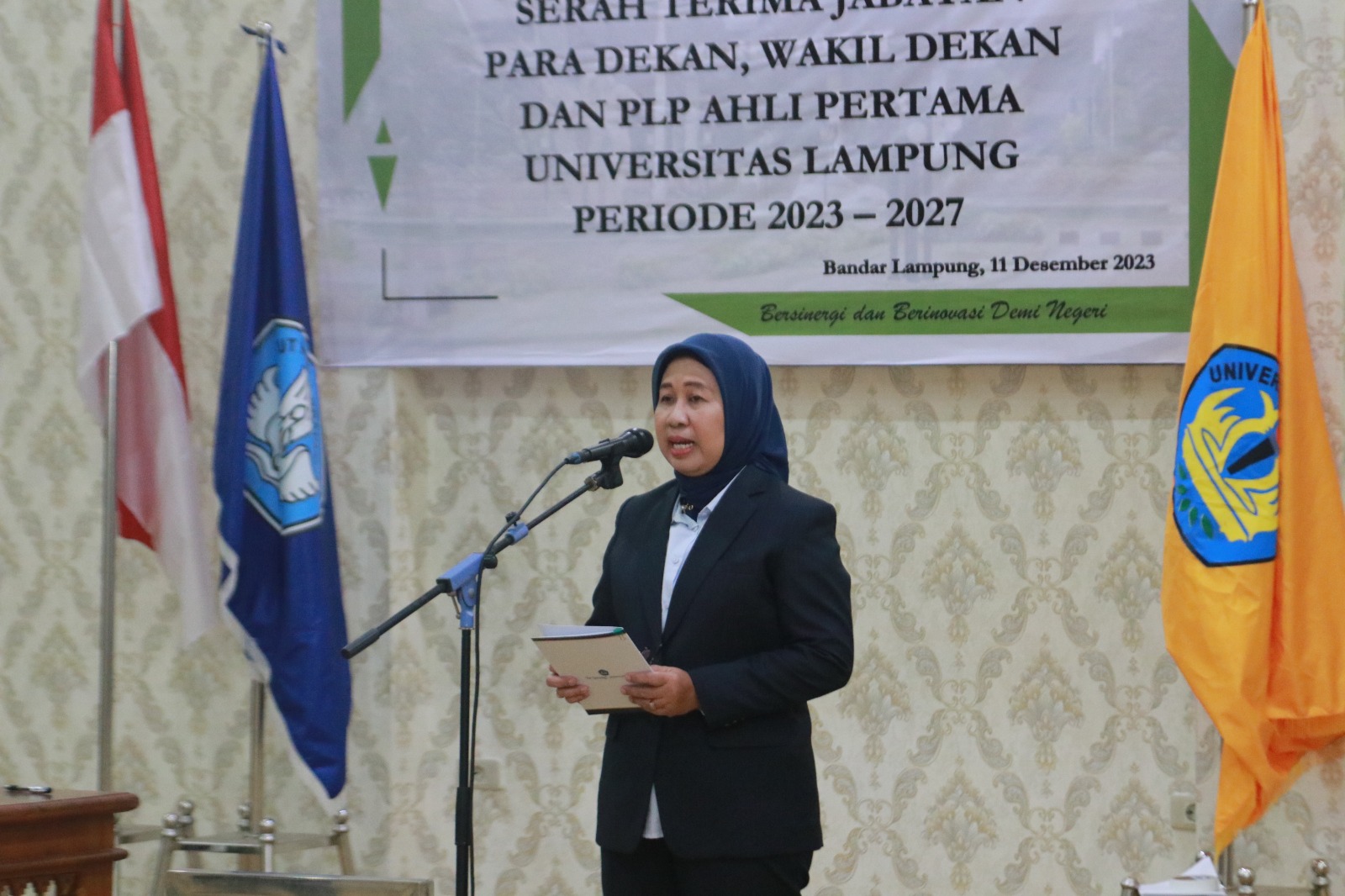 Rektor Lantik Lima Pejabat Baru di Lingkungan Fakultas - Universitas Lampung