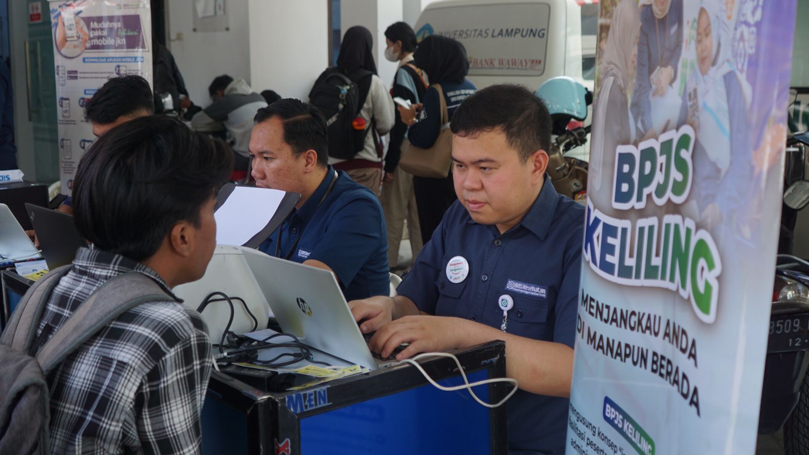 Mudahkan Layanan, BPJS Keliling Hadir di Klinik Unila - Universitas Lampung