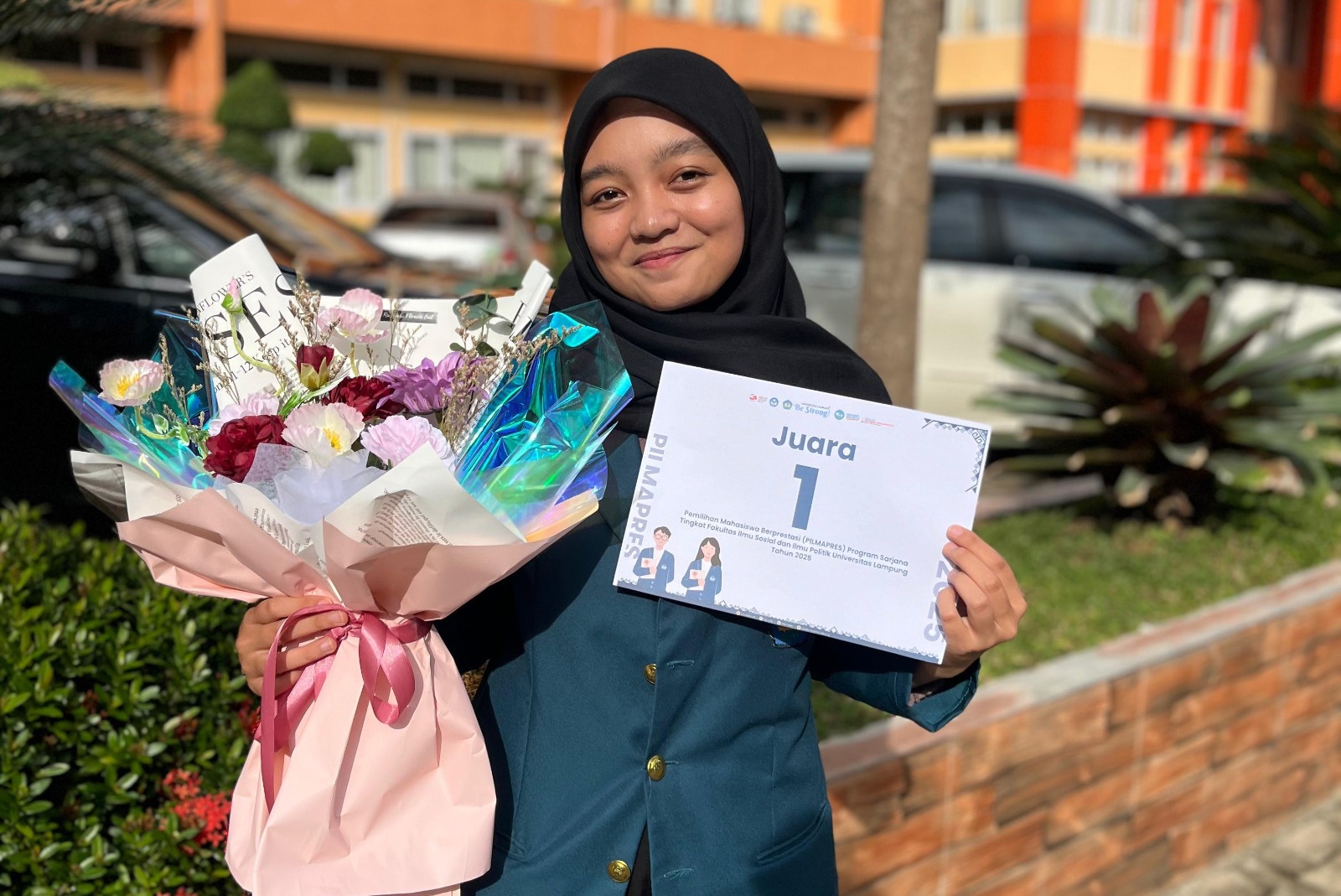 Syifa Rahmadanny Juara 1 Pilmapres, Siap Wakili FISIP - Universitas Lampung