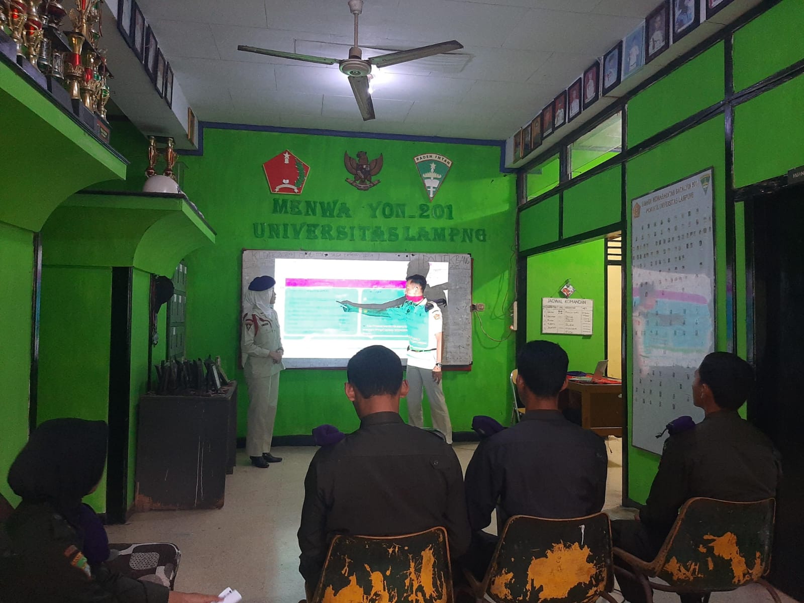 Menwa Batalyon 201 Unila Laksanakan Kursus Dinas Staf - Universitas Lampung